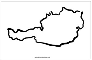 Austria Map Outline – Blank Map of Austria [PDF]