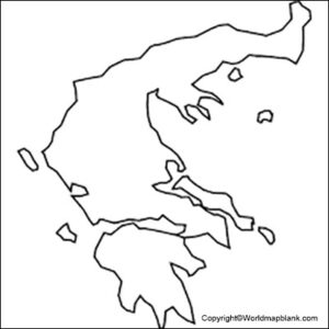 Printable Blank Map of Greece - Outline, Transparent, PNG map