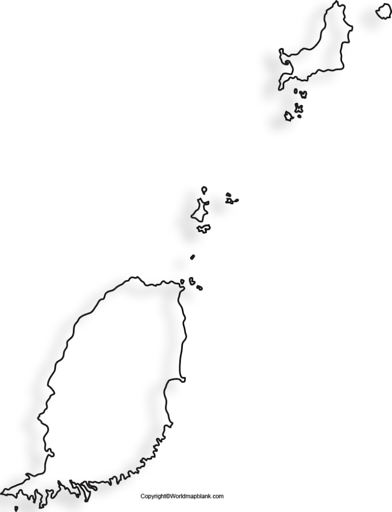 Printable Blank Map of Grenada - Outline, Transparent, PNG map