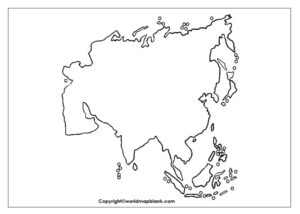Printable Blank Map of Asia for Free Download [Image/PDF] – World Map Blank