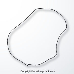 Printable Blank Map of Nauru - Outline, Transparent, PNG map