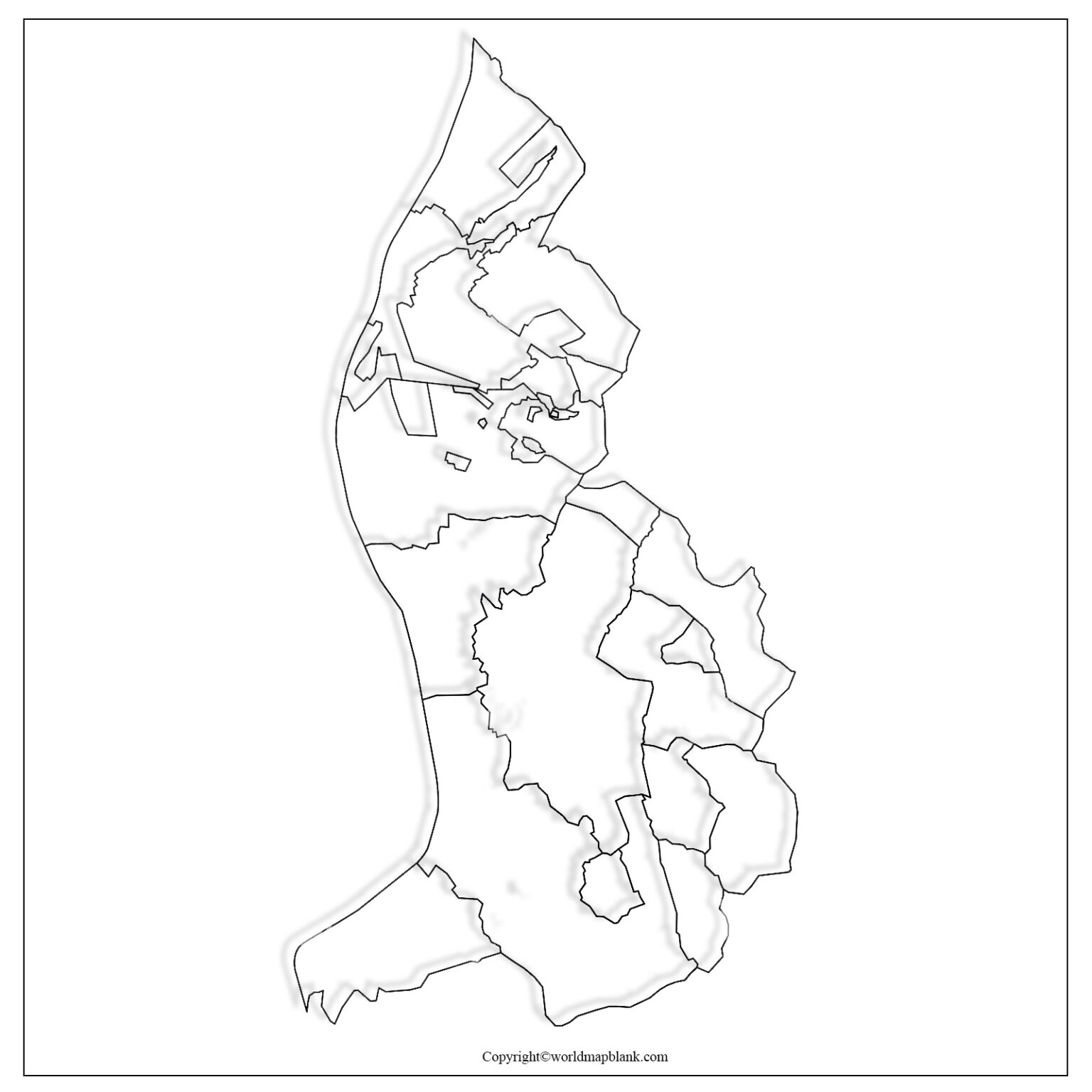 Printable Blank Map of Liechtenstein - Outline, Transparent Map