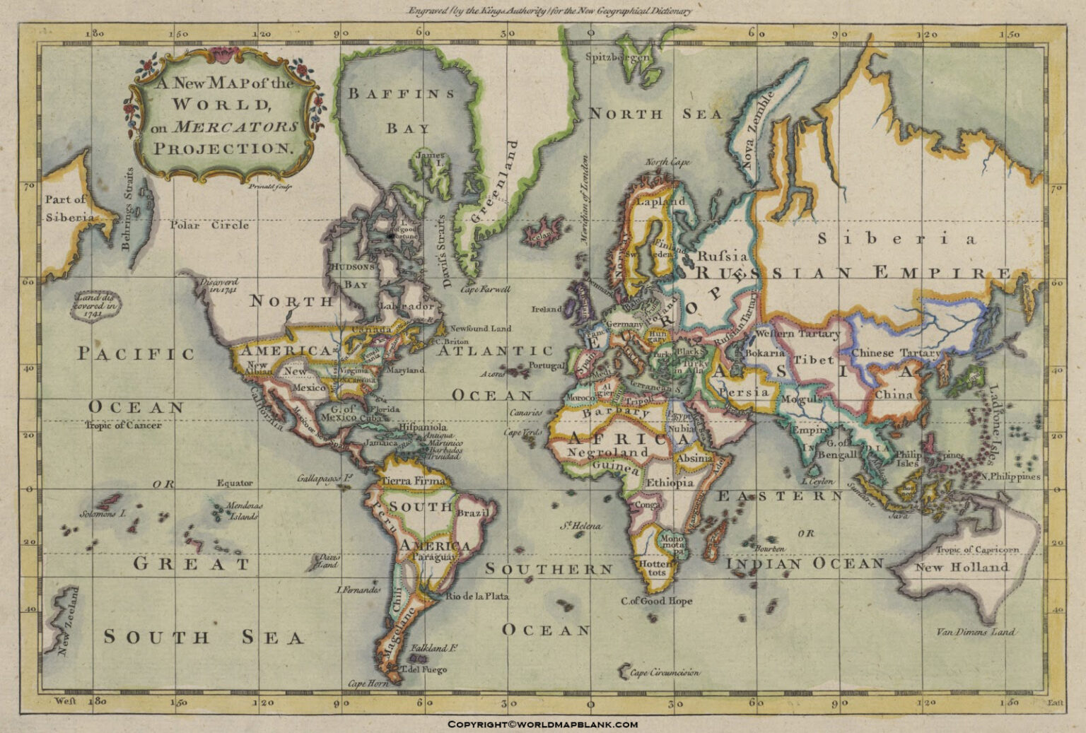 Printable Ancient World Map with Countries Labeled in PDF