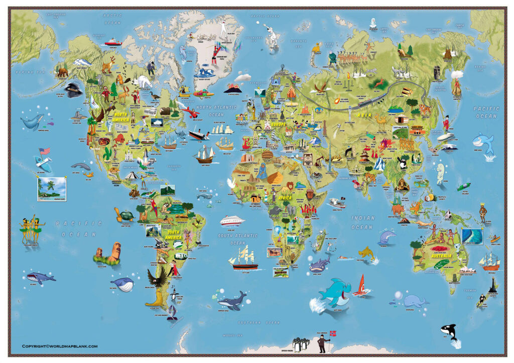 World Map for Kids Map of the World for Kids [PDF]