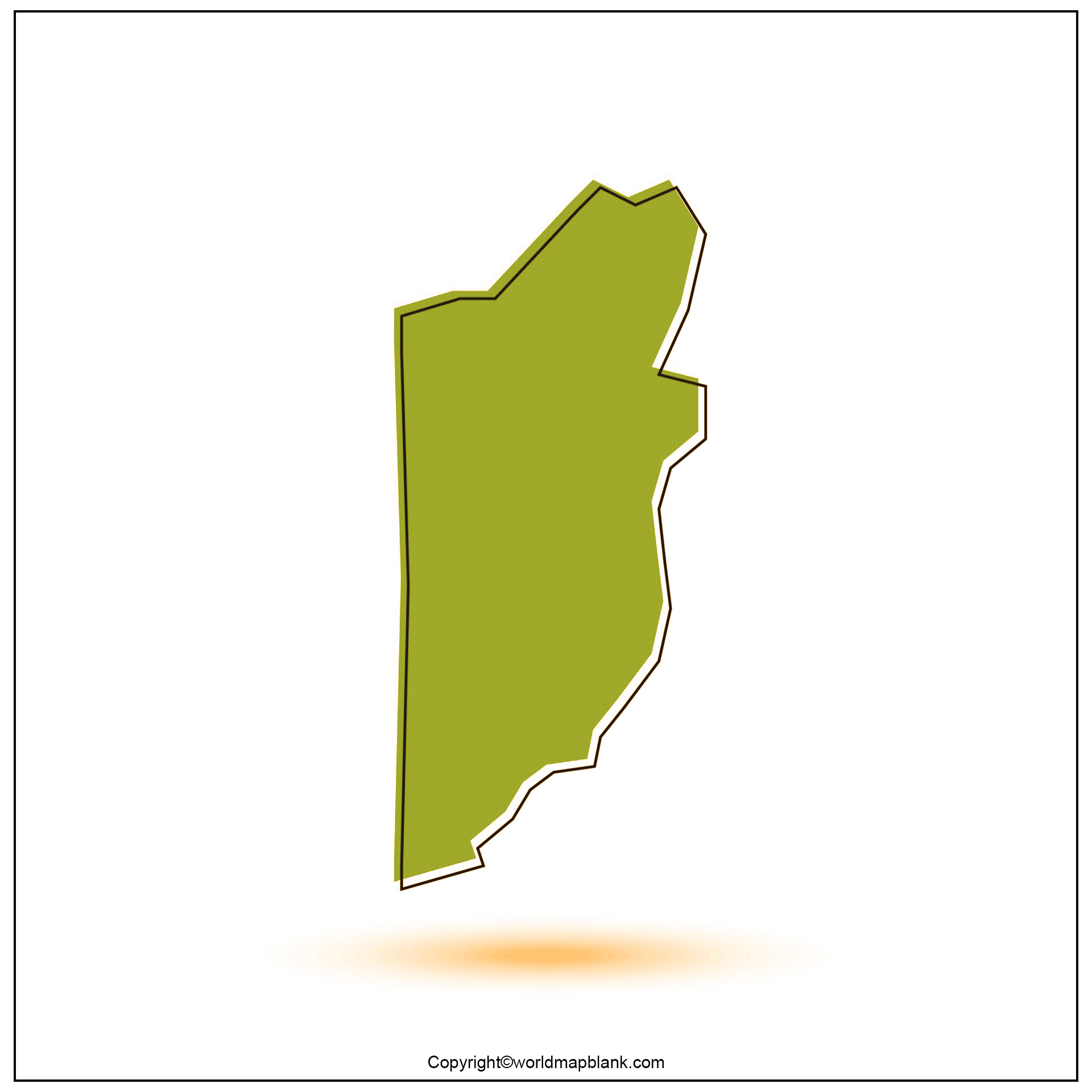 Printable Blank Map of Belize – Outline, Transparent PNG Map – World ...