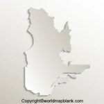 Printable Blank Map of Quebec - Outline, Transparent, PNG Map