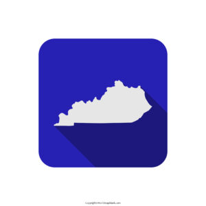 Printable Blank Map of Kentucky - Outline, Transparent map