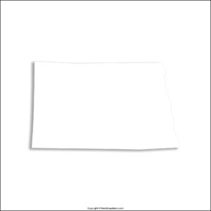 Blank Map of North Dakota – ND Outline Map [PDF]