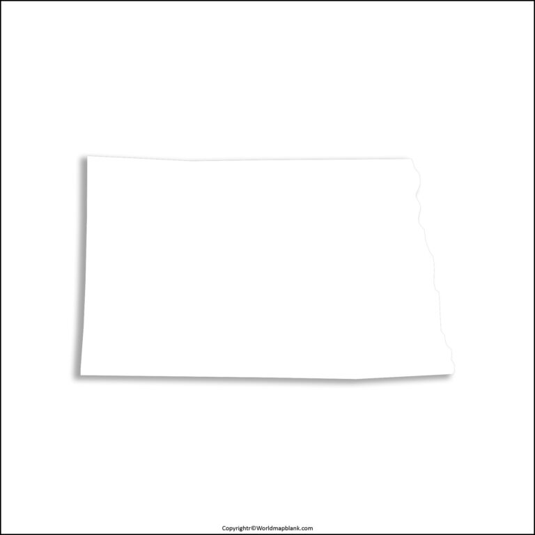 Blank Map of North Dakota – ND Outline Map [PDF]