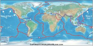 Map of Active Volcanoes in the World | Active Volcanoes Map