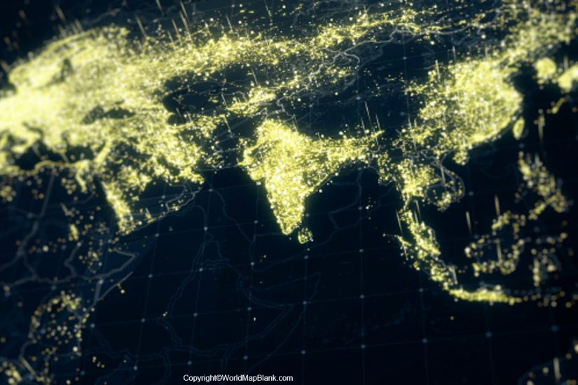 World Map at Night | Night View of Map of World