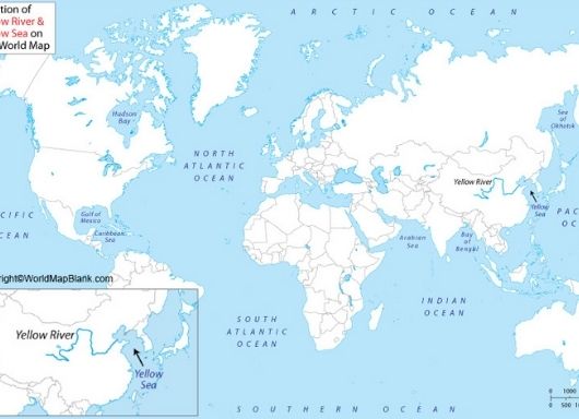 Blank World River Map